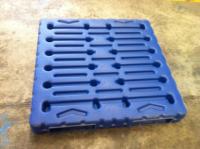 China 4-Way Entry Type Blow Molding Pallet Double Faced Brick Forklift Pallet for sale