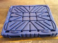 China 4-Way Entry Type Blow Molding Pallet Double Faced Brick Forklift Pallet for sale