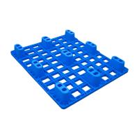 China Dynamic Load 1T Single Faced HDPE Dark Olive Nestable Plastic Pallet with 1000 Pieces for sale