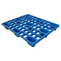 China Dynamic Load 1T Single Faced HDPE Dark Olive Nestable Plastic Pallet with 1000 Pieces for sale