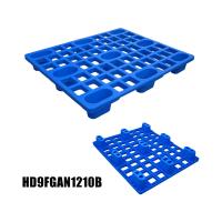 China Dynamic Load 1T Single Faced HDPE Dark Olive Nestable Plastic Pallet with 1000 Pieces for sale