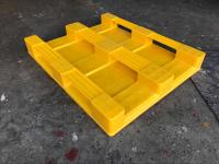China Metal Reinforced Euro Plastic Pallet for Racking Dynamic Load 1.5T and Racking Load 1.2T for sale