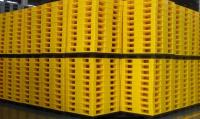 China Metal Reinforced Euro Plastic Pallet for Racking Dynamic Load 1.5T and Racking Load 1.2T for sale