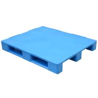 China Hygienic Flat 4 Way HDPE Plastic Pallet with Steel Reinforcement Dynamic Load 1.5T for sale