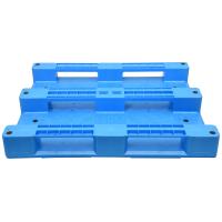 China Hygienic Flat 4 Way HDPE Plastic Pallet with Steel Reinforcement Dynamic Load 1.5T for sale
