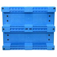China Hygienic Flat 4 Way HDPE Plastic Pallet with Steel Reinforcement Dynamic Load 1.5T for sale