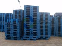 China Dynamic load 1.5T HUADING HDPE / PP Solid Deck Large Plastic Pallets Size L1200*W1000mm for sale