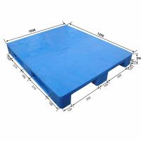 China HUADING 1200*1000 Heavy Duty Euro Size Plastic Pallet Durable HDPE/PP Material 22.72kg for sale