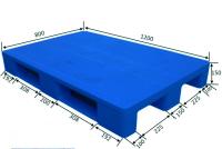 China Recyclable HUADING 1200*800 Single Faced Style Euro Plastic Pallet for sale