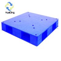 China Euro Pallet 1200*1200 Recycled Heavy Duty Double Faced Plastic Pallets Entry Type 4-Way for sale