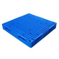 China Euro Pallet 1200*1200 Recycled Heavy Duty Double Faced Plastic Pallets Entry Type 4-Way for sale