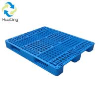 China 1200*1000 HDPE Plastic Pallets for Printing Industry Single Faced and 6 T Static Load for sale