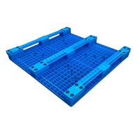 China 1200*1000 HDPE Plastic Pallets for Printing Industry Single Faced and 6 T Static Load for sale