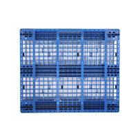 China Single Face Pallet Euro Mesh Plastic Pallet for Forklift Trolley Pallet Static Load 6T for sale