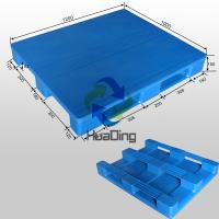 China 3 Runners Plastic Pallet HUADING Single Face for Hand Forklift and Electric Forklift for sale