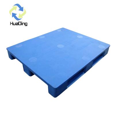 China 3 Runners Bottom Type Euro Pallet HUADING 1212 Heavy Duty Small PVC Plastic Pallets for sale