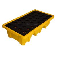 China Customer Logo HUADING IBC Spill Pallet Plastic Oil Chemical Spill Pallet for Drums for sale