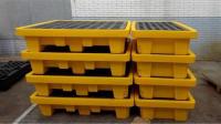 China Customer Logo HUADING IBC Spill Pallet Plastic Oil Chemical Spill Pallet for Drums for sale