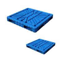 China Double Faced HDPE Plastic Pallet for Stacking HUADING Blow Molding 6T Static Load for sale
