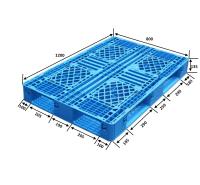 China HUADING Heavy Duty Recycled Plastic Pallet for Warehouse Storage Open Deck Design for sale