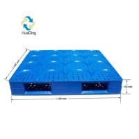 China HUADING Sale 5 Gallon Cans Water Pallet Blue 4-Way Entry Type Water Bottle Pallet for sale