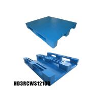 China EU Hygienic Heavy Duty 3 Runner Plastic Pallet with Steel Reinforcement by HUADING for sale