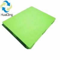China 1500kg Dynamic Load Industry Pallet HUADING ISO 9001/14001 Single Face Steel Reinforced EU HDPE Plastic Pallet for sale