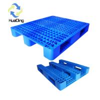 China HUADING Euro Durable 4 Way Entry Racking Grid Plastic Pallet for Heavy Duty Logistics for sale