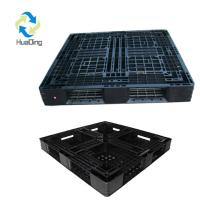 China 4-Way Entry HUADING Full Perimeter Grid Plastic Pallet Single Faced Style No Steel for sale
