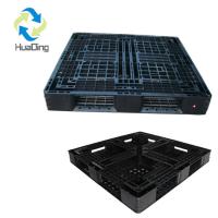 China 4-Way Entry HUADING Full Perimeter Grid Plastic Pallet Single Faced Style No Steel for sale