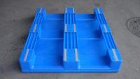 China Hygienic 3 Runner Plastic Pallet Reinforced Flat Racking for Racking Load of 1200 kg for sale