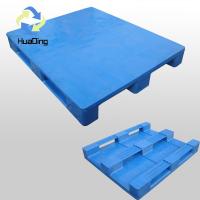 China HUADING HDPE Floor Plastic Pallet for Warehouse Racking Single Faced Style 4-way Entry for sale