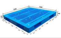China Single Faced Style HUADING 100 Virgin HDPE Reinforced Plastic Pallet Size L1200*W1000mm for sale