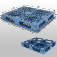 China Single Faced Style HUADING 100 Virgin HDPE Reinforced Plastic Pallet Size L1200*W1000mm for sale