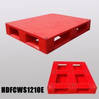 China 6 Ton Static Load Heavy Duty Double Deck HDPE Plastic Pallet for Warehouse Management for sale