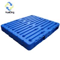 China Rackable Load HUADING Double Sides Plastic Pallet for Flour Bags in Warehouse Storage for sale