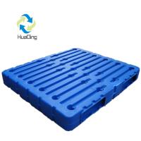 China Rackable Load HUADING Double Sides Plastic Pallet for Flour Bags in Warehouse Storage for sale