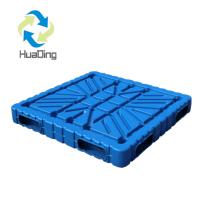 China Rackable Load HUADING Double Sides Plastic Pallet for Flour Bags in Warehouse Storage for sale
