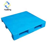 China HUADING ISO 9001/14001 Single Face Steel Euro Reinforced HDPE Plastic Pallet Industry for sale