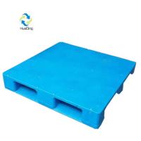 China HUADING ISO 9001/14001 Single Face Steel Euro Reinforced HDPE Plastic Pallet Industry for sale