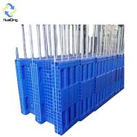 China Anti-slip Rubber Inserted HUADING PVC Disposable Plastic Pallets for Blocks for sale