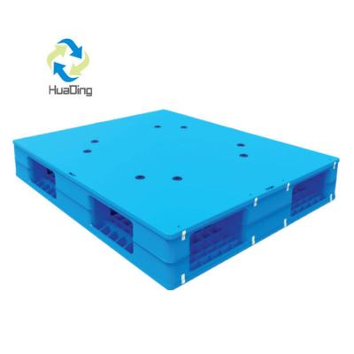 China Stackable Plastic Pallet with Double Faced and Open Decks 4-Way Entry from HUADING for sale