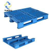China HUADING 1T Heavy Duty Double Face Plastic Pallet for 4-Way Entry in Racking System for sale
