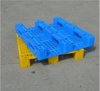 China HUADING 1T Heavy Duty Double Face Plastic Pallet for 4-Way Entry in Racking System for sale