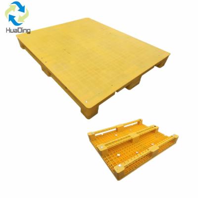 China Single Faced HDPE HUADING 1250*1000mm Hygienic Plastic Pallet for Solid Top Rack for sale