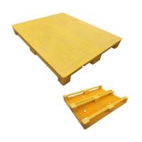 China Single Faced HDPE HUADING 1250*1000mm Hygienic Plastic Pallet for Solid Top Rack for sale