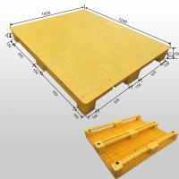 China Single Faced HDPE HUADING 1250*1000mm Hygienic Plastic Pallet for Solid Top Rack for sale