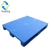 China 3 Runners Bottom Type HUADING 1212 HDPE Recycled Used Plastic Pallets for Racking for sale