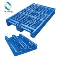 China Dynamic Load 1.5T HUADING 1210 Size Blow Molding Plastic Pallet for Industrial Packaging for sale