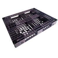 China HUADING 6 Runner Open Deck HDPE Recyclable Plastic Pallet for Euro Pallet Management for sale